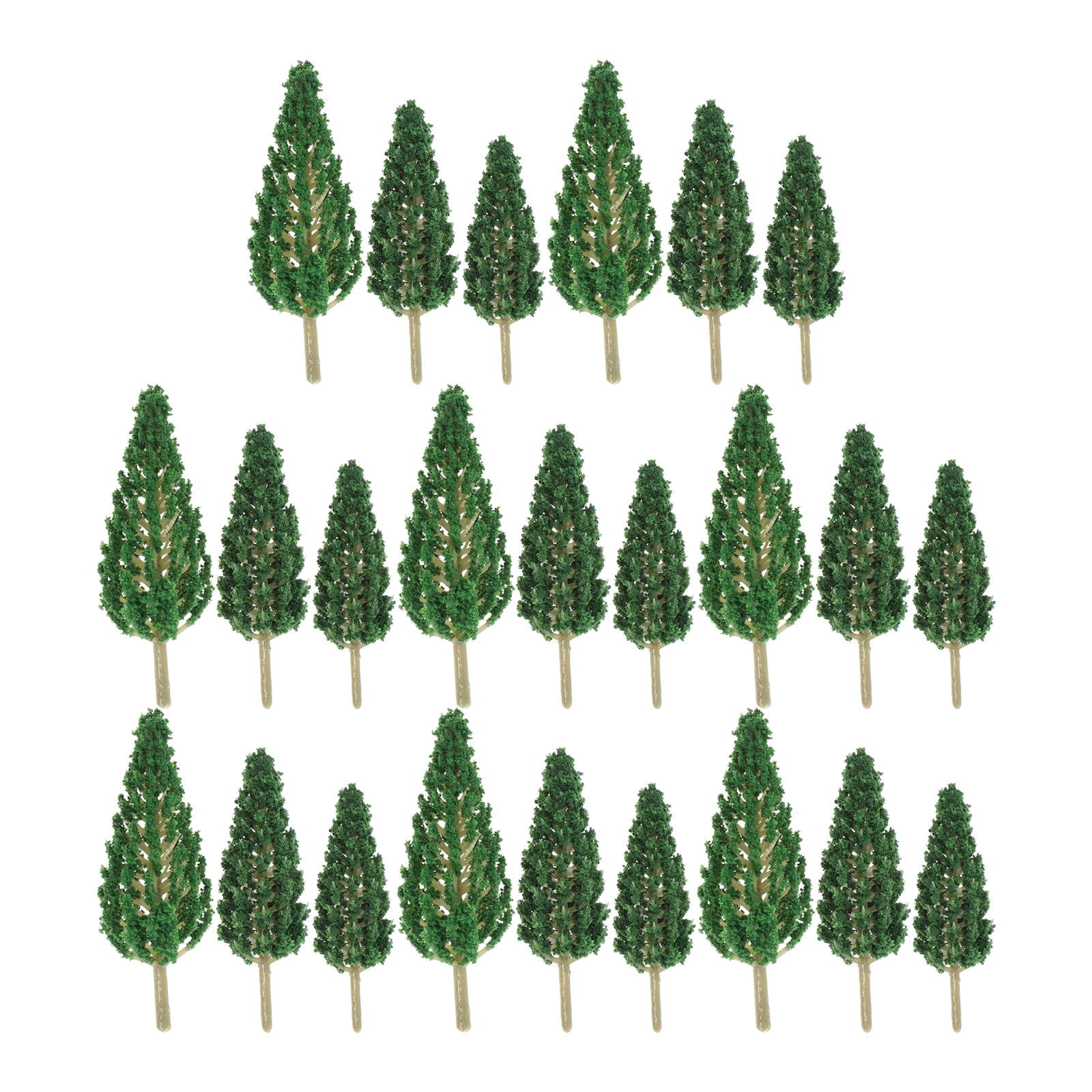 HONMEET 24pcs Miniature Plastic Trees Deformation Resistant for ...