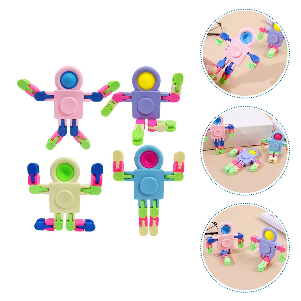 HONMEET Layered Fidget Toy Robot Fidgets Plastic 24Pcs 4.13X2.95X0.71In ...