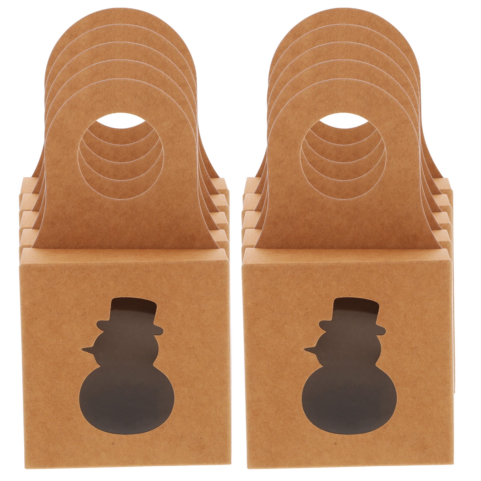 HONMEET 25Set Small Khaki Rectangular Paper Box for Wine Lovers ...