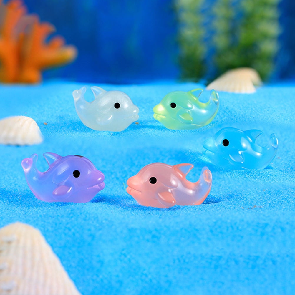 HONMEET Sea Animals Resin Dolphin Figurine Assorted Color 28Pcs 1.02X0 ...