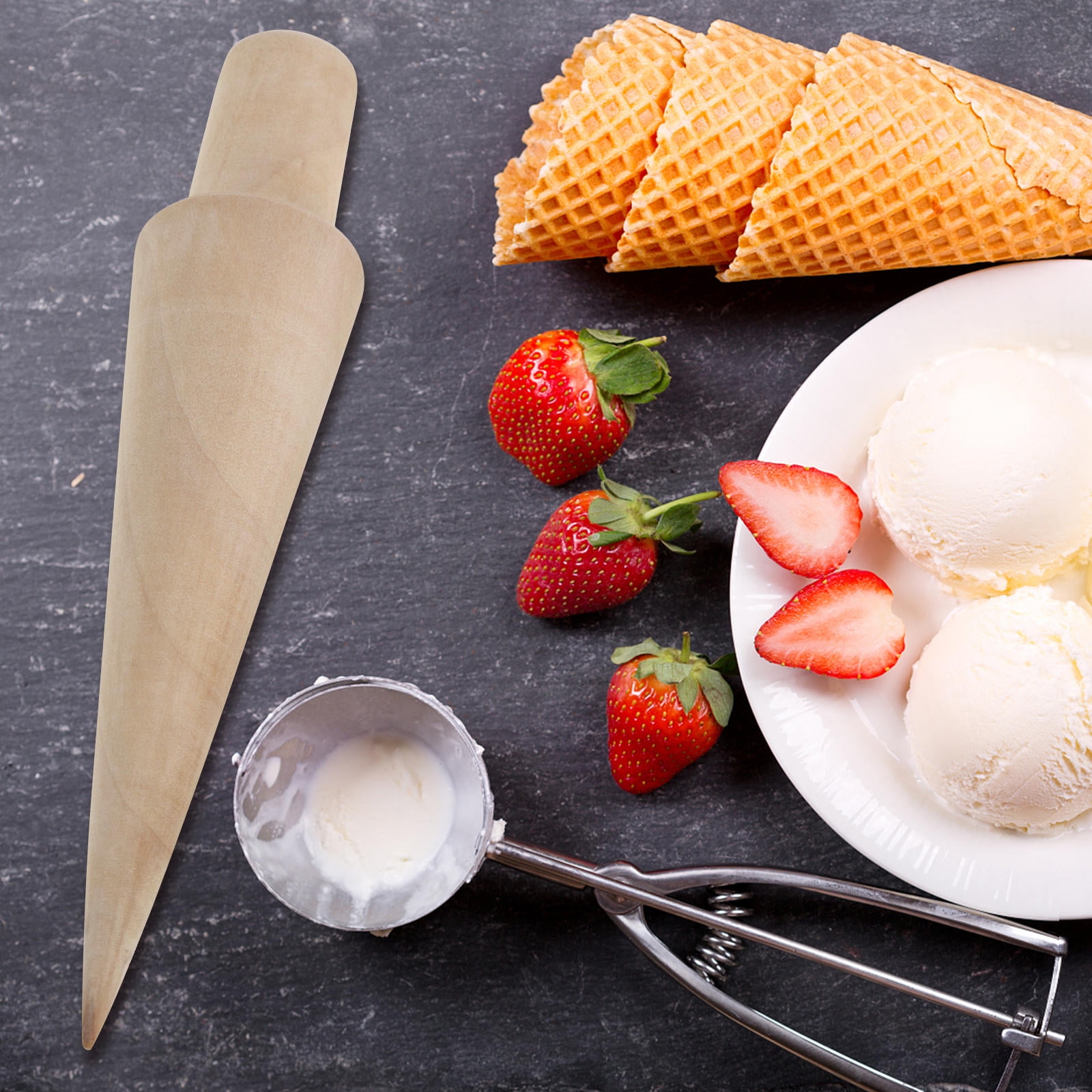 HONMEET 2Pack Ice Cream Cone Molds for Baking and Diy Projects in ...