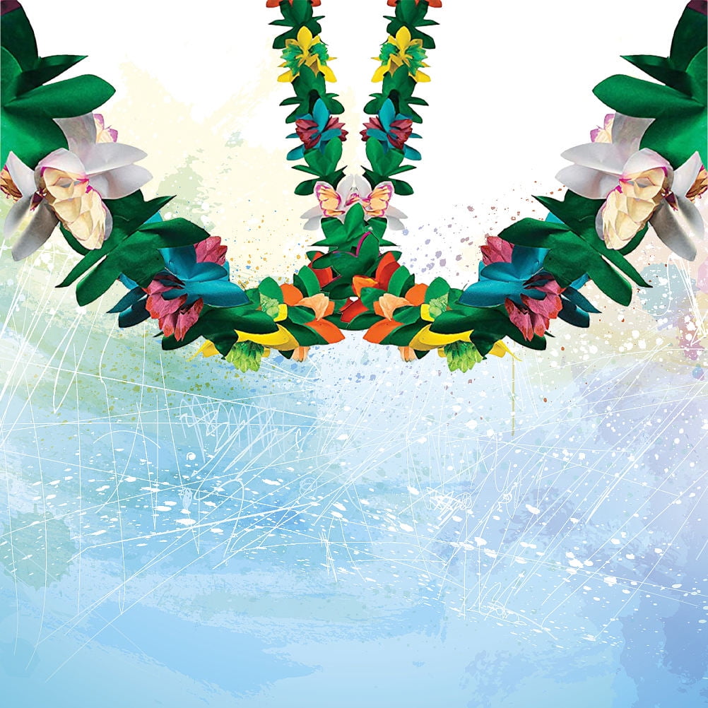 HONMEET 2Pack Paper Flowers Banner Flower Garlands for Birthday Party ...