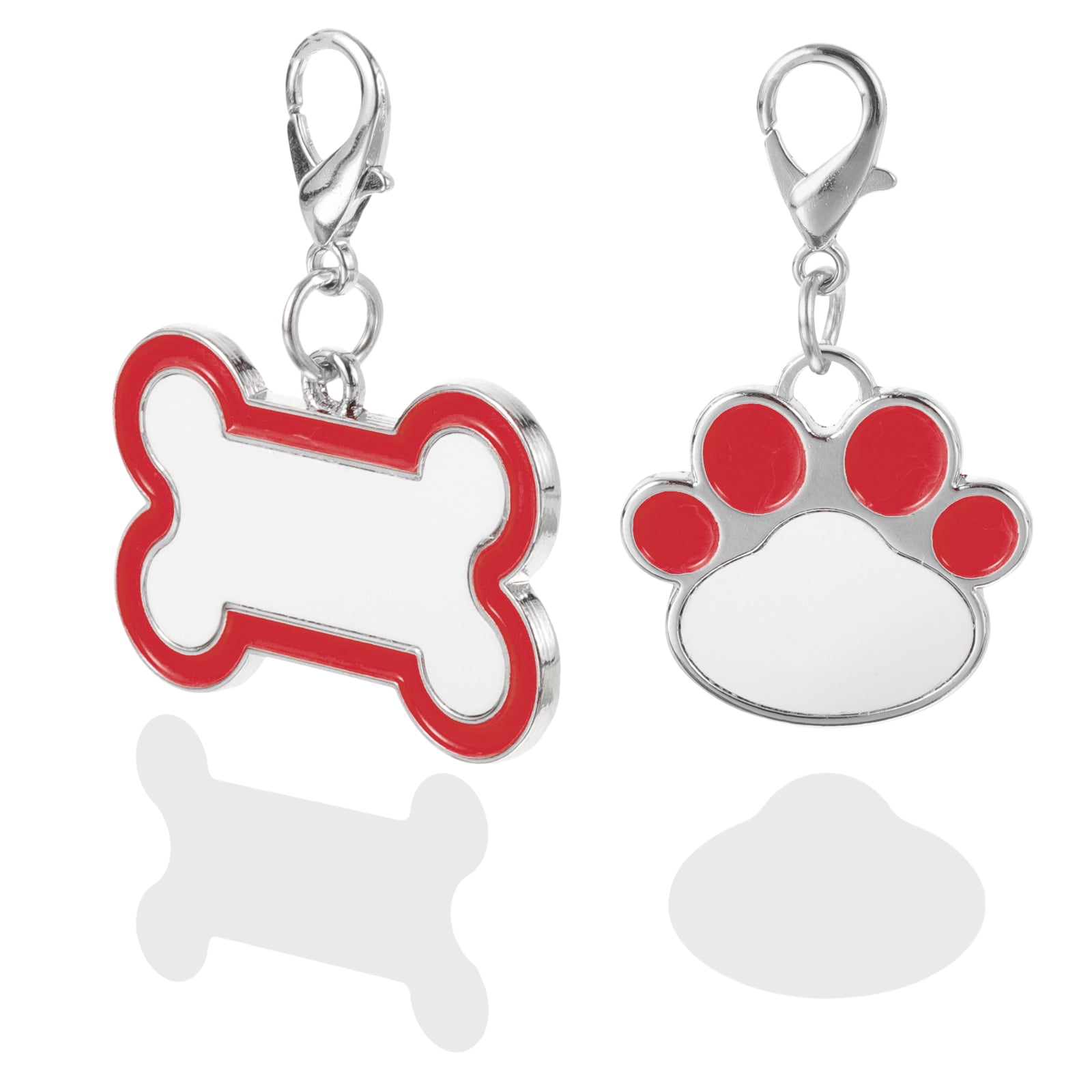 HONMEET 2Pack Stainless Steel Sublimation Dog Tags Shape for Pet Owners ...