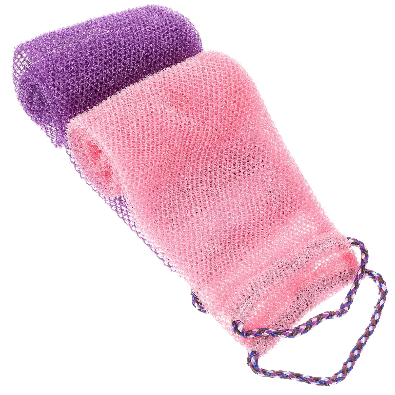 HONMEET 2Pcs African Net Bath Towel Pink Color For Back Scrubbing ...