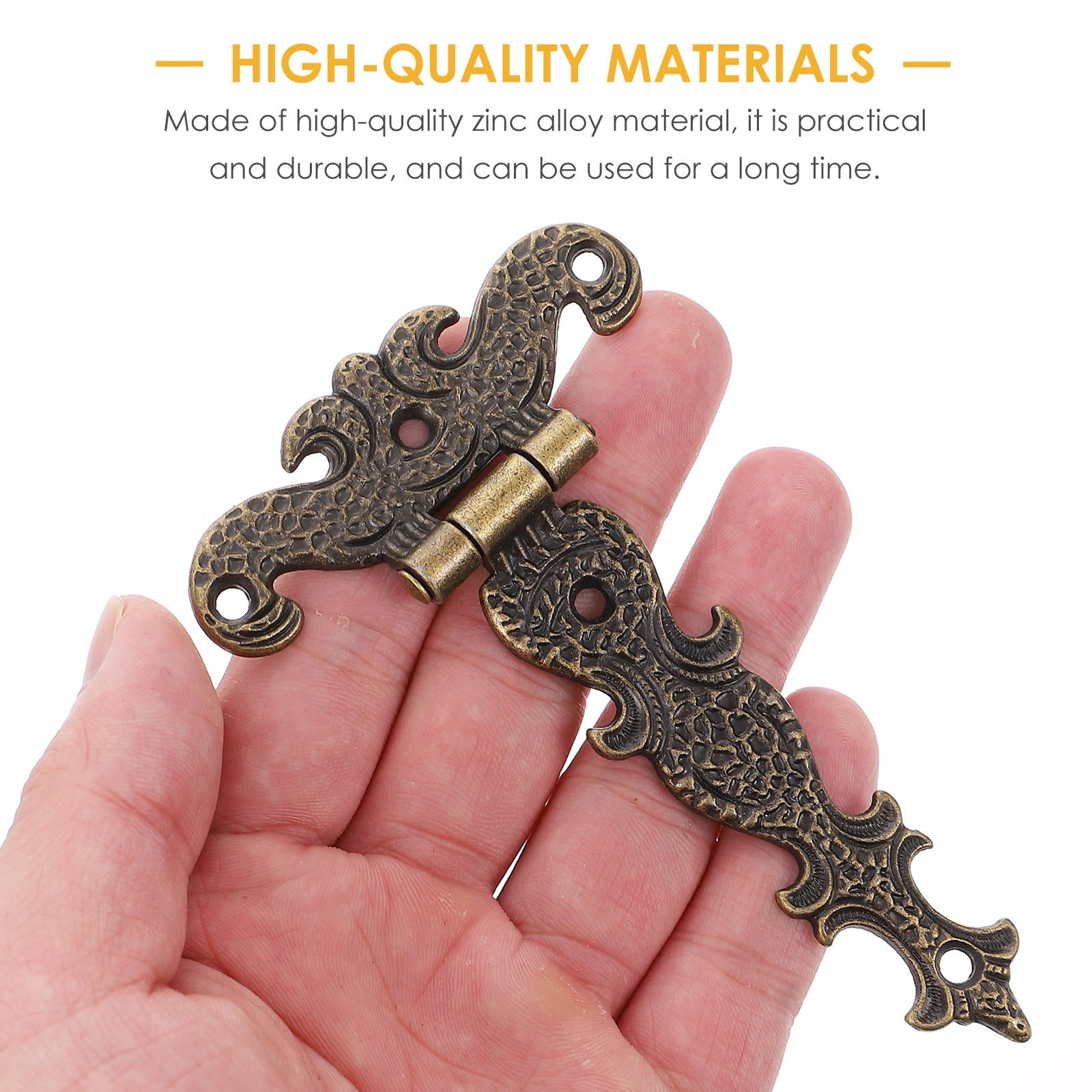 HONMEET Hinges Retro Decorative Zinc Alloy Butt Hinges Bronze for ...
