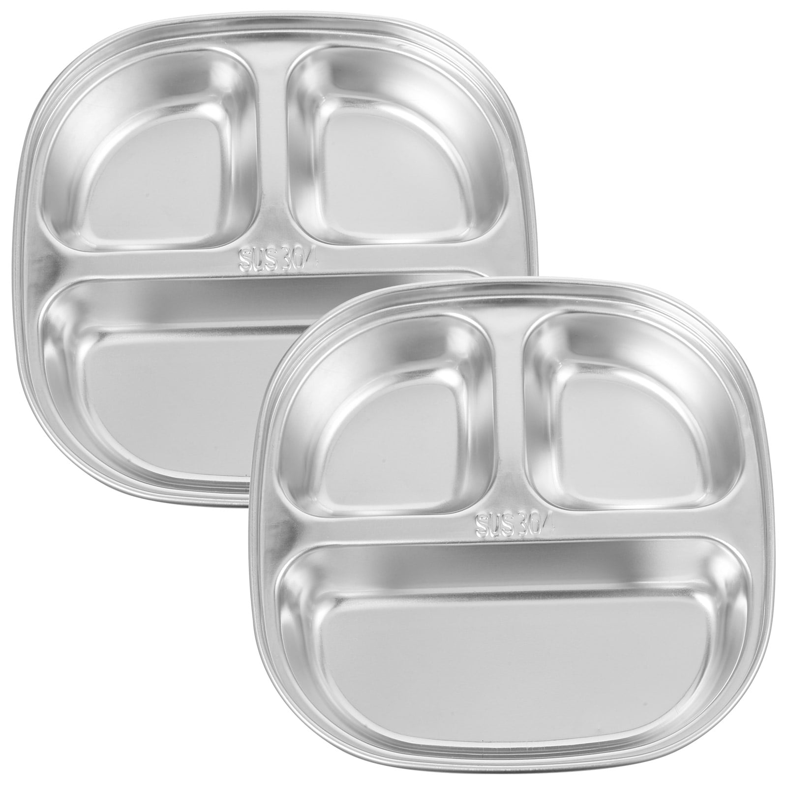 HONMEET 2Pcs Portion Control Plates Divided Food Dish for Kids Picnics ...