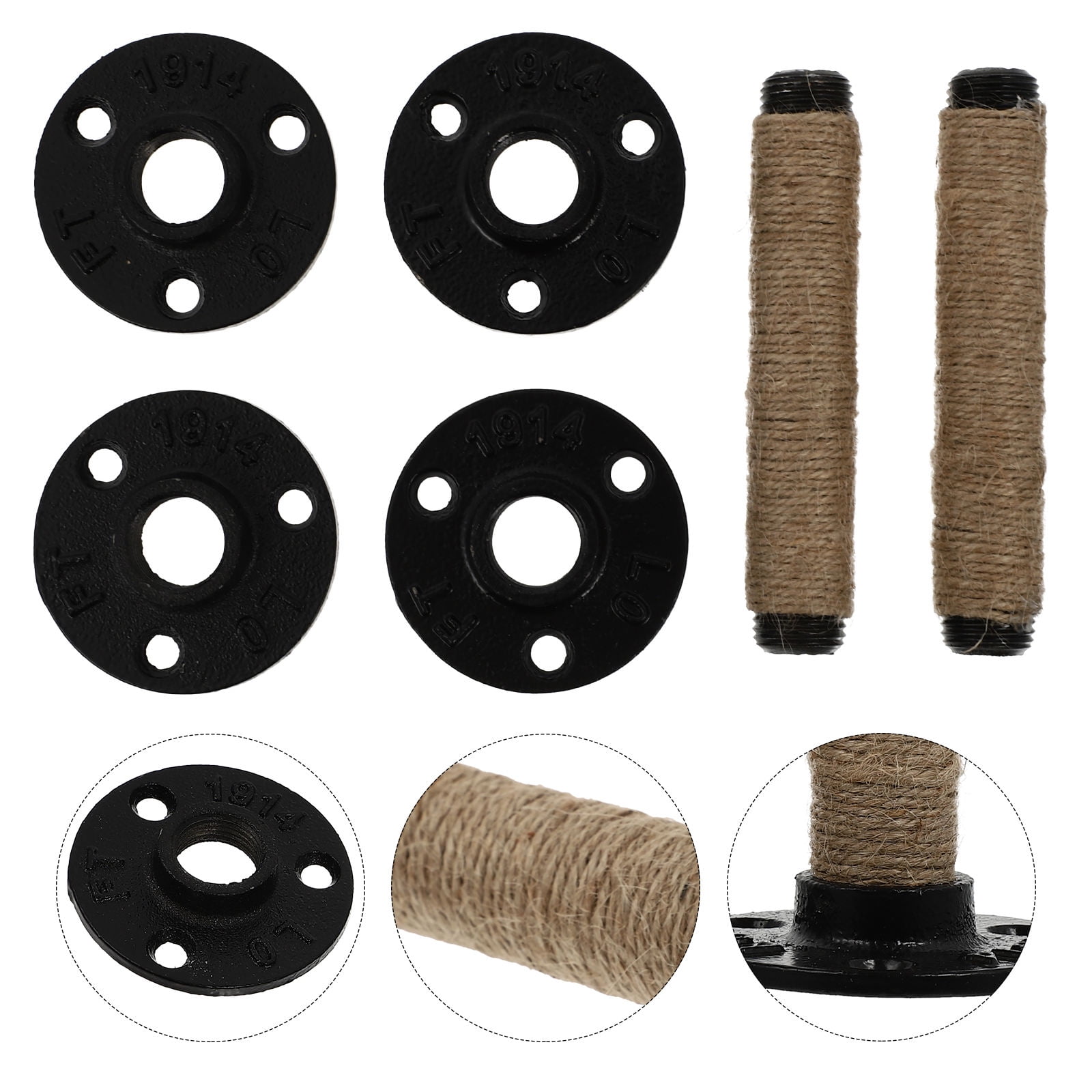 HONMEET 2Pcs Heavy Duty Iron Shelf Supports for Wire Shelving Units ...