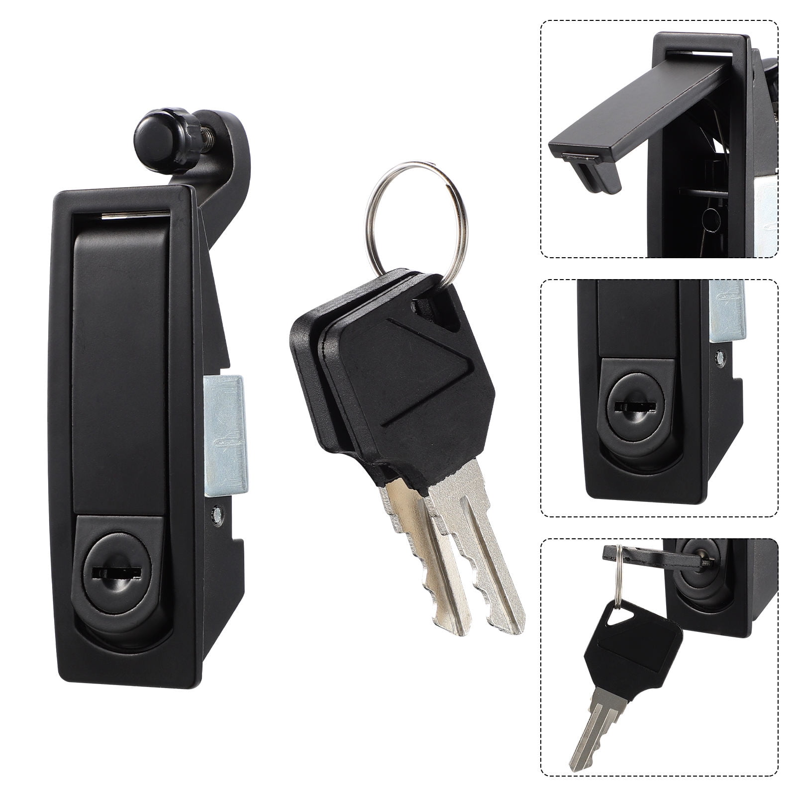 HONMEET Tool Box Zinc Alloy Compression Latches Locking 2 Sets Home Use ...