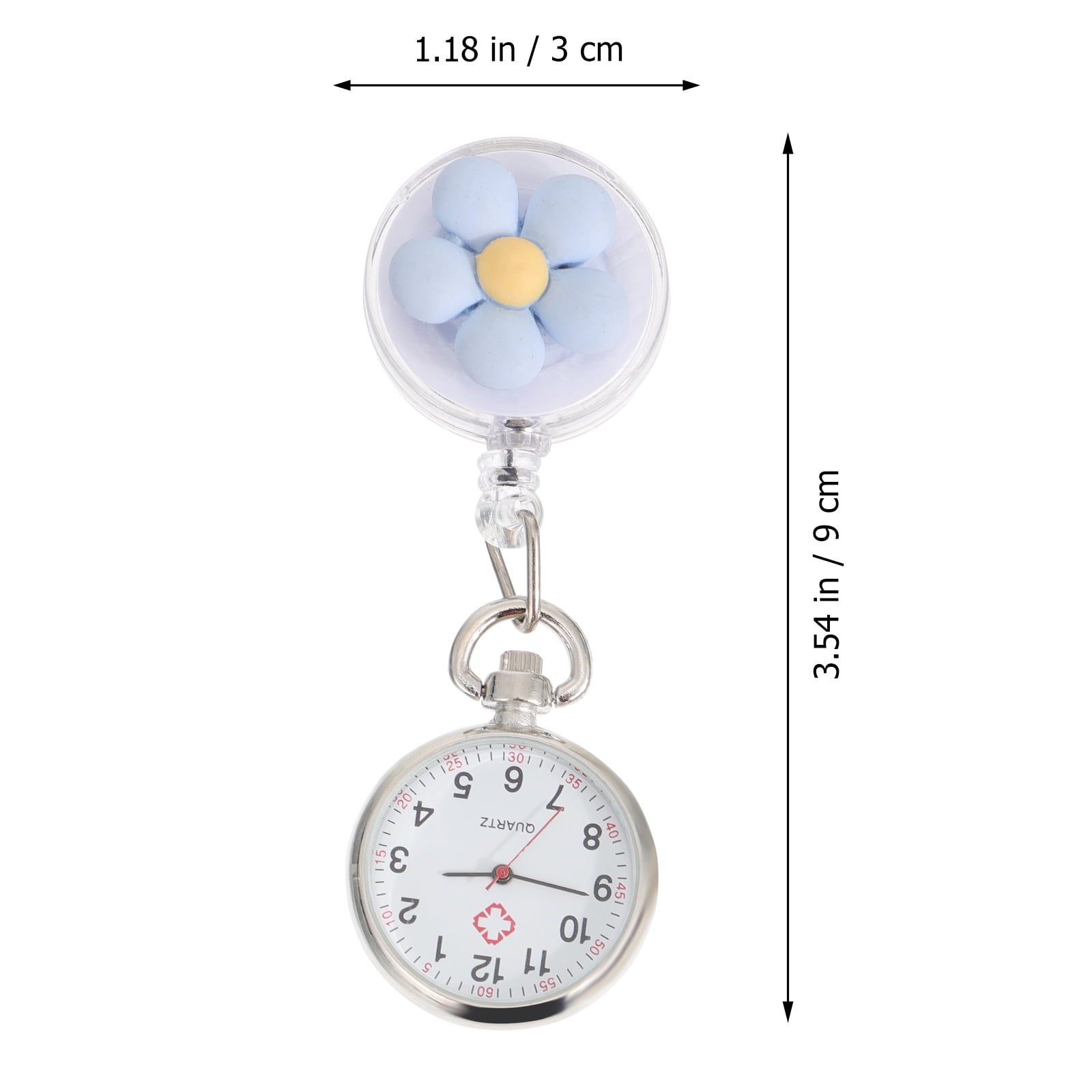 HONMEET 2Set Nurses Watch Retractable Clip-on for Medical Profession ...