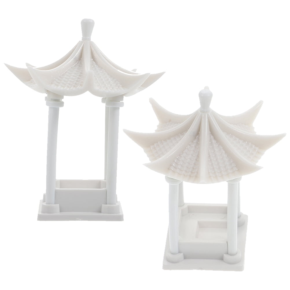 HONMEET 2Set Tiny Pavilion Model for Micro Landscape and Sand Table ...