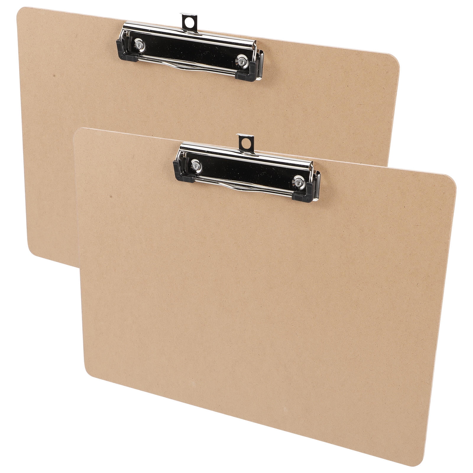 HONMEET 2-Pack Portable Writing Clipboards Khaki Hardboard for Office ...
