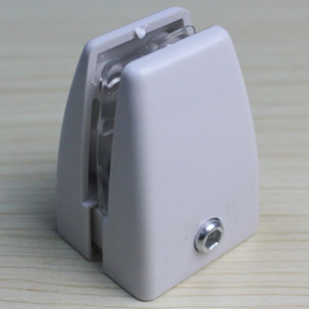 HONMEET 2pcs White Plastic Desk Divider Clamps Panel Clips for Office ...