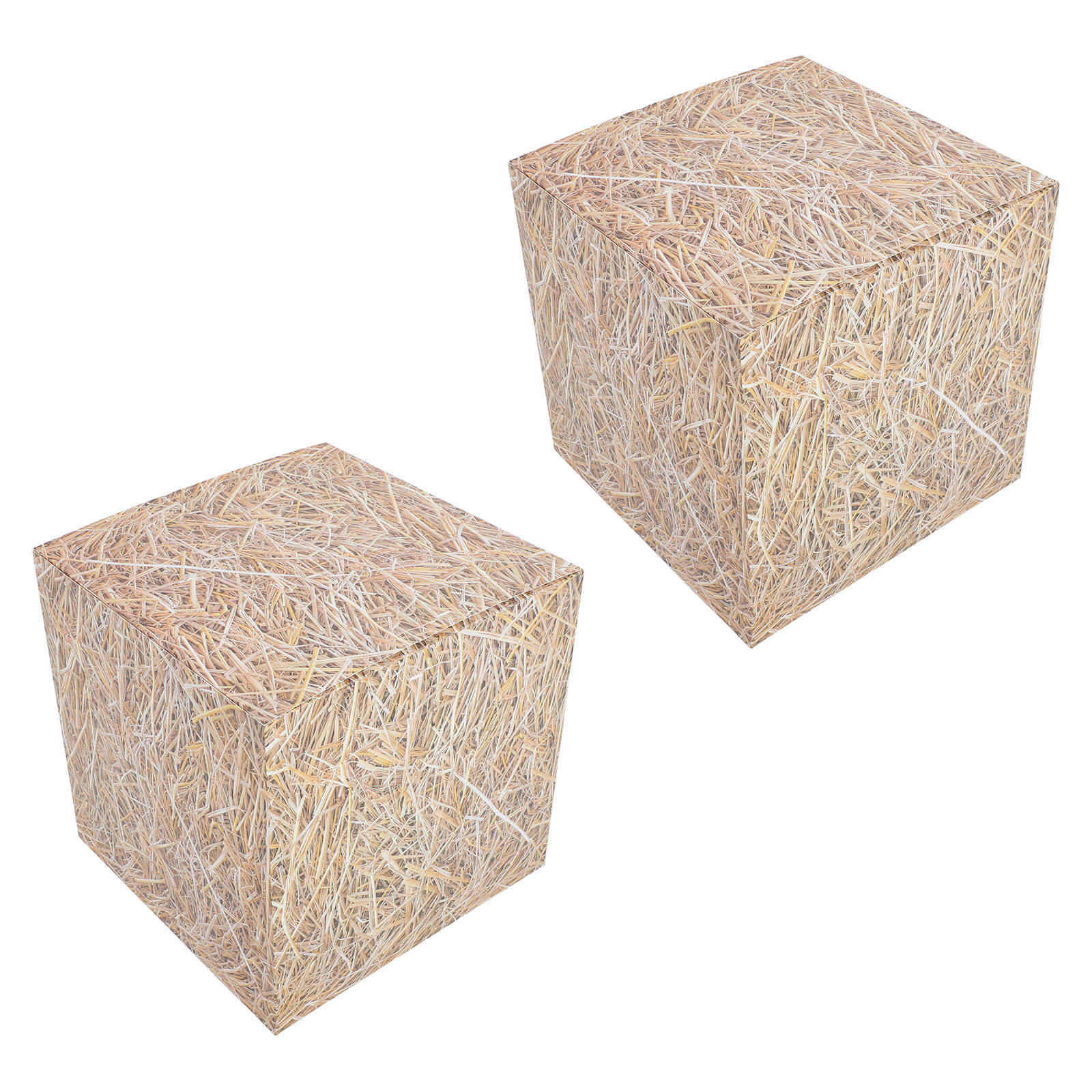 HONMEET 2pcs Western Party Decorations Supplies with Fake Hay Boxes for ...