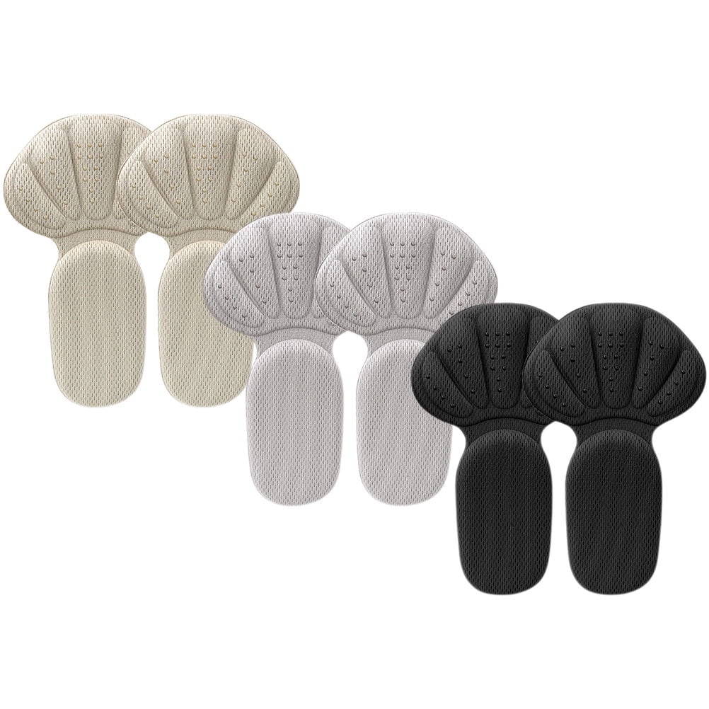 HONMEET Cushioned Heel Grips Inserts Women Mesh Black 3 Pairs Self ...