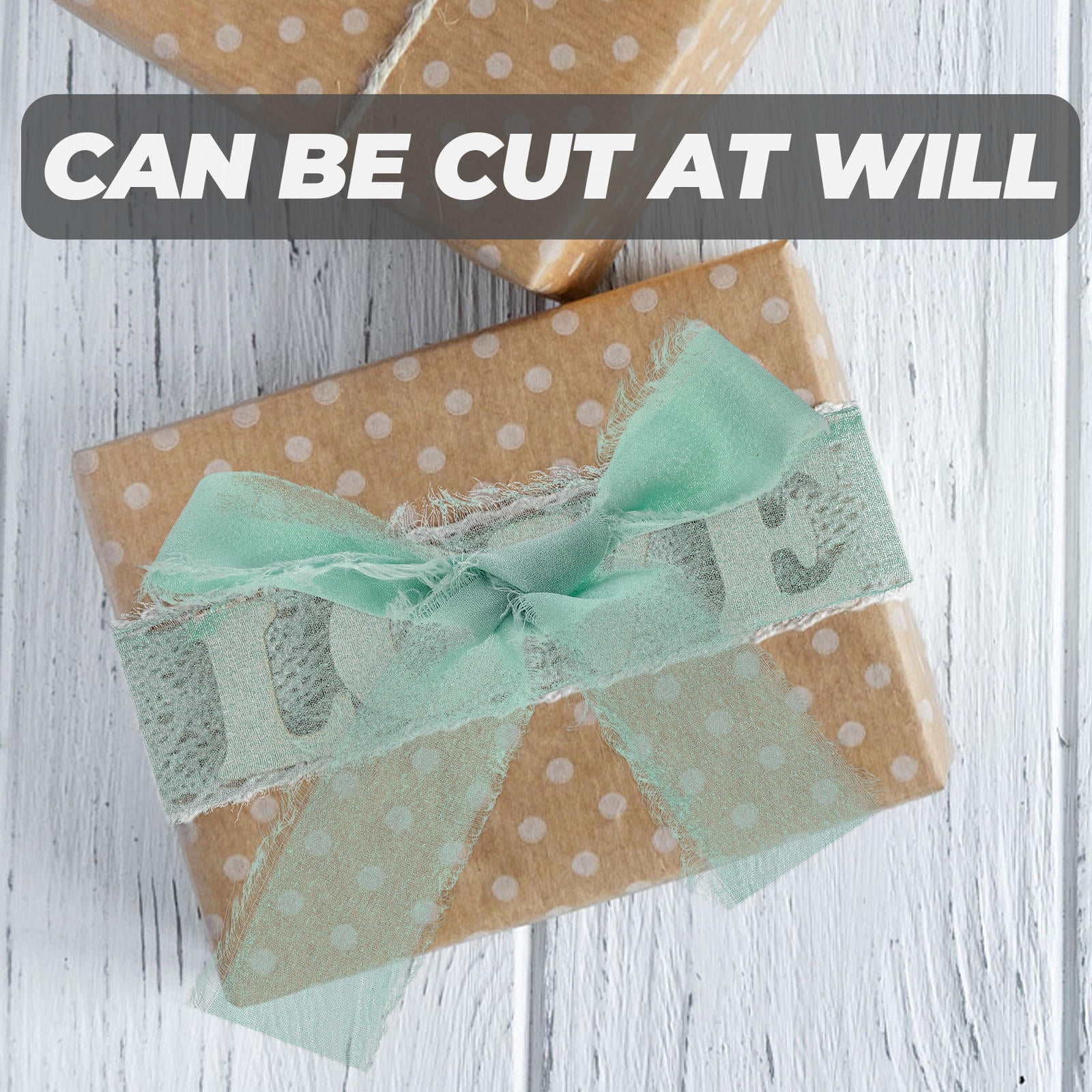 HONMEET 3 Rolls Sky-Blue Fringe Ribbons for Wedding Bouquets and ...