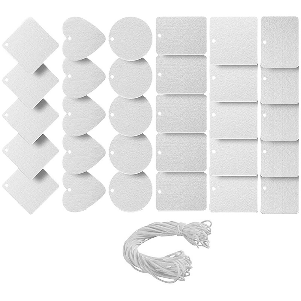 HONMEET 30 Pieces Felt Diy Sublimation Car Air Blanks White Square for ...