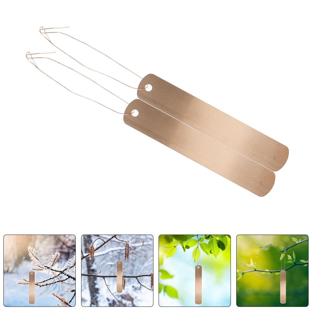 HONMEET 30Pack Gardening Labels Copper Rectangular Metal Tags for ...