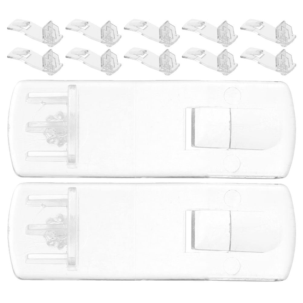 HONMEET 30pcs Transparent Plastic Shelf Pegs Clear Shelf Support Clips ...