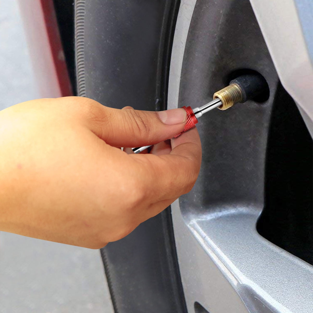 HONMEET Car Tire Valve Stem Remover Tool Set, Aluminum Alloy, Easy to ...