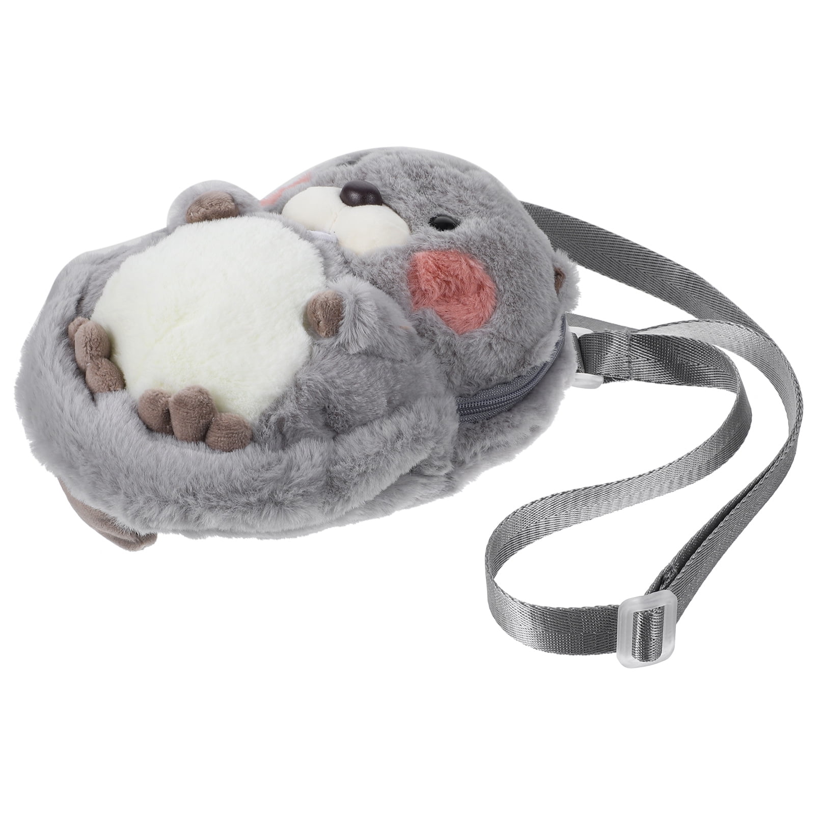 HONMEET 3Pack Cute Stuffed Animal Purse Grey Color Crossbody Bag for ...