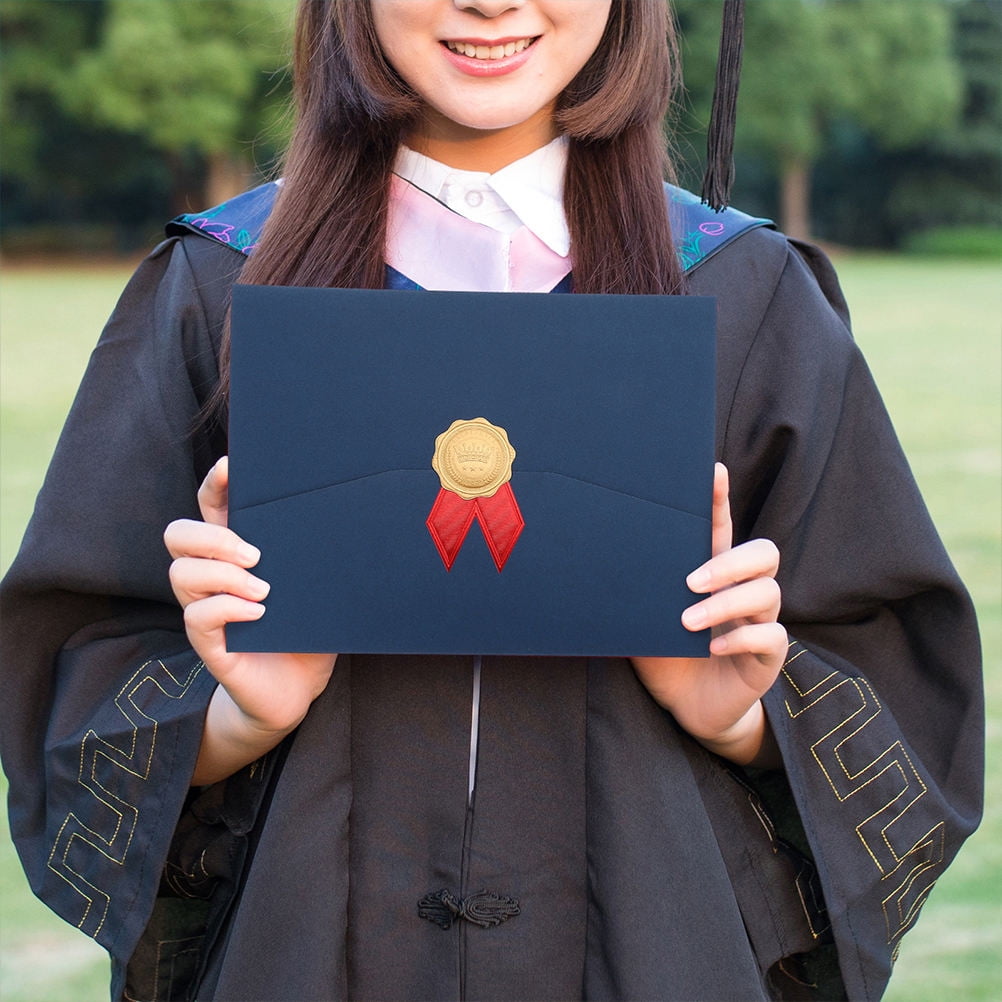 HONMEET Bi-Fold Certificate Holder Paperboard Burgundy 3Pcs - Walmart.com