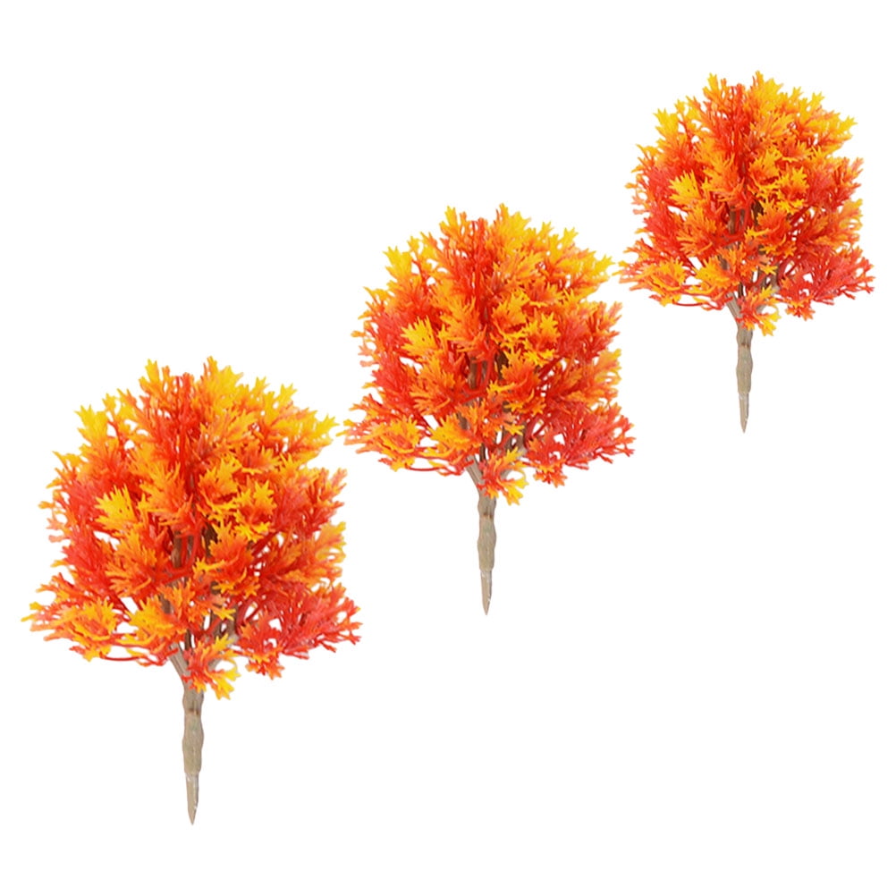 HONMEET 3Pcs Maple Tree Model Assorted Color for Miniature Maple Tree ...