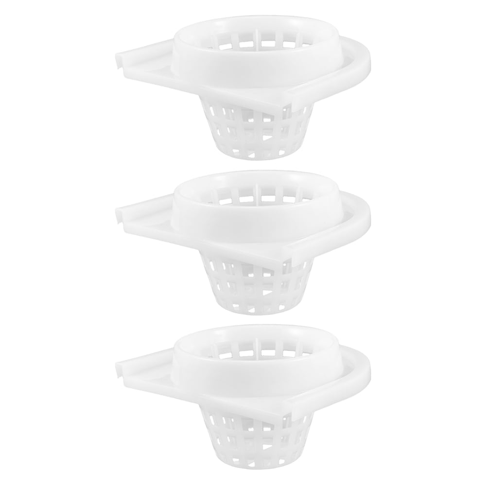 HONMEET 3-Pack White Mop Bucket Strainer Baskets with Ergonomic Design ...