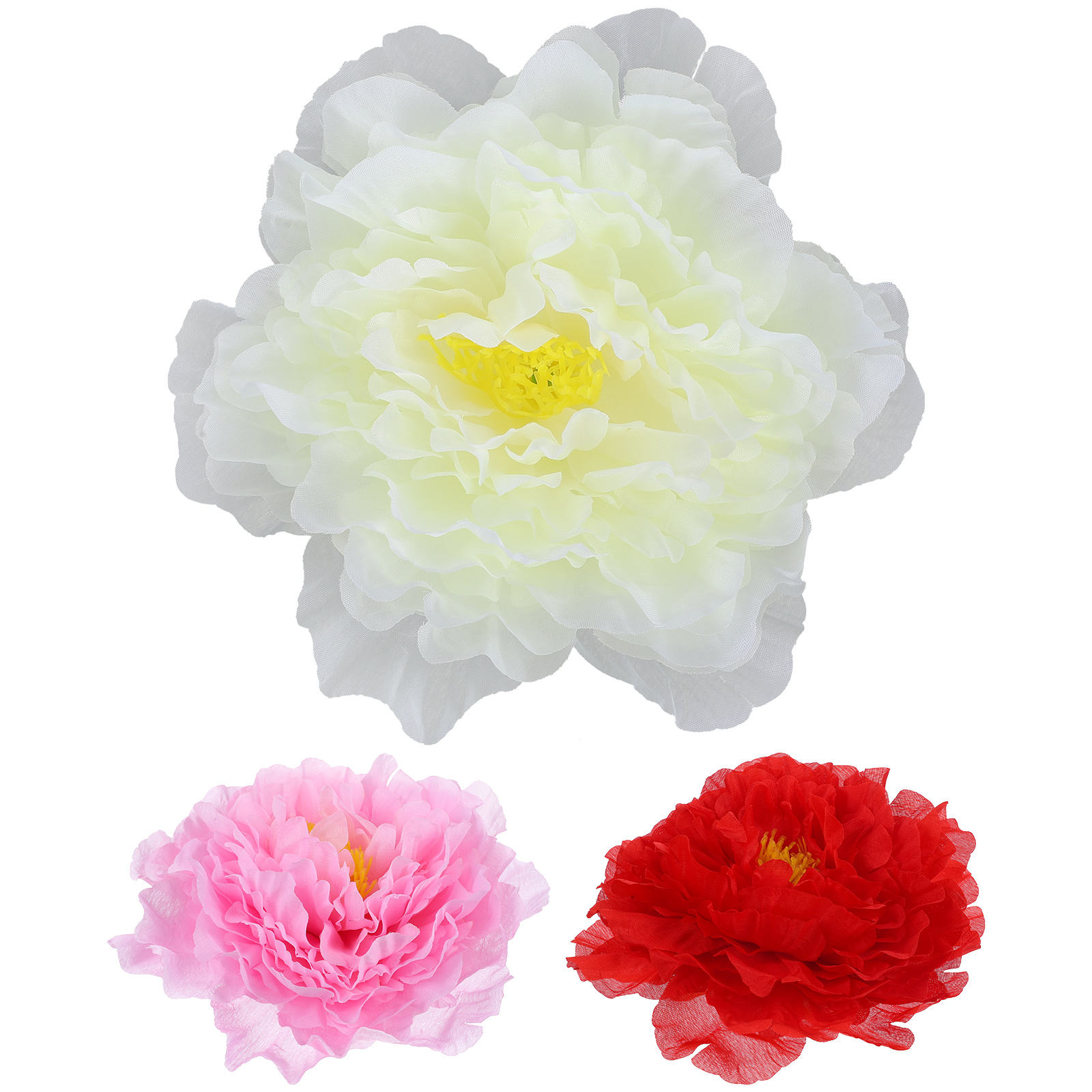 HONMEET 3pcs Silk Flower Wall Hanging Decor Assorted Color cate Design ...