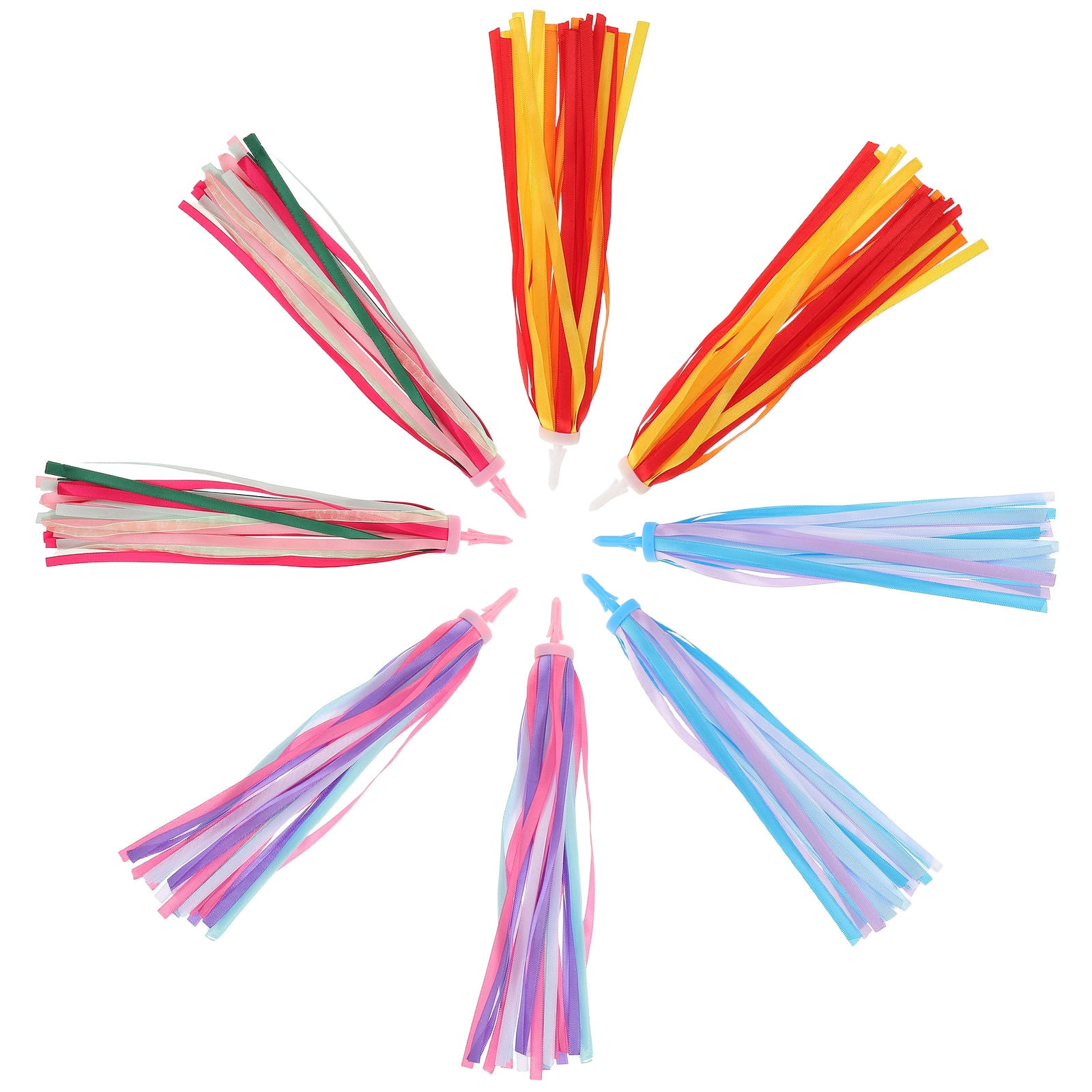 HONMEET 4 Pairs Streamer for Bike Plastic Assorted Color for Kids ...