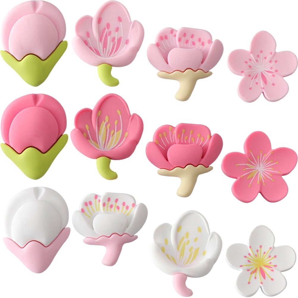 HONMEET 4 Per Set Refrigerator Whiteboard Magnets Assorted Color Spring ...