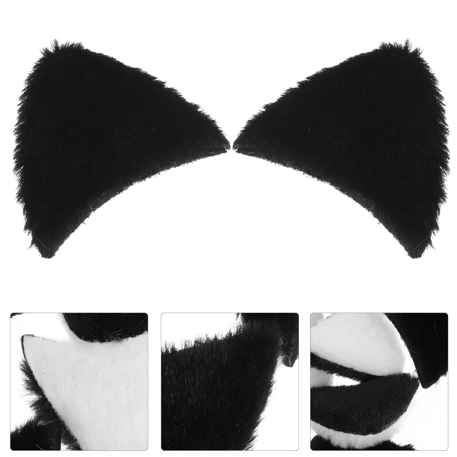 HONMEET 40Pcs Cat Ears Accessories for Hair Decoration and Diy Projects ...