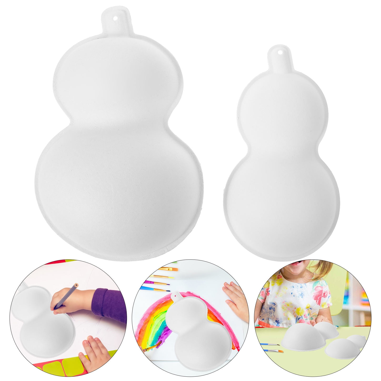 HONMEET 4Pcs DIY Unpainted Gourds for Childrens Art Projects and ...