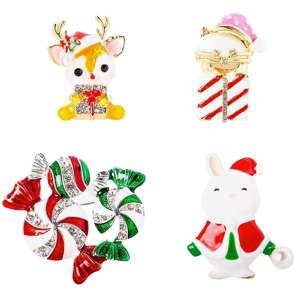 HONMEET 4Pcs Metal Decorative Pin for Clothing Backpack Shawl Hat ...