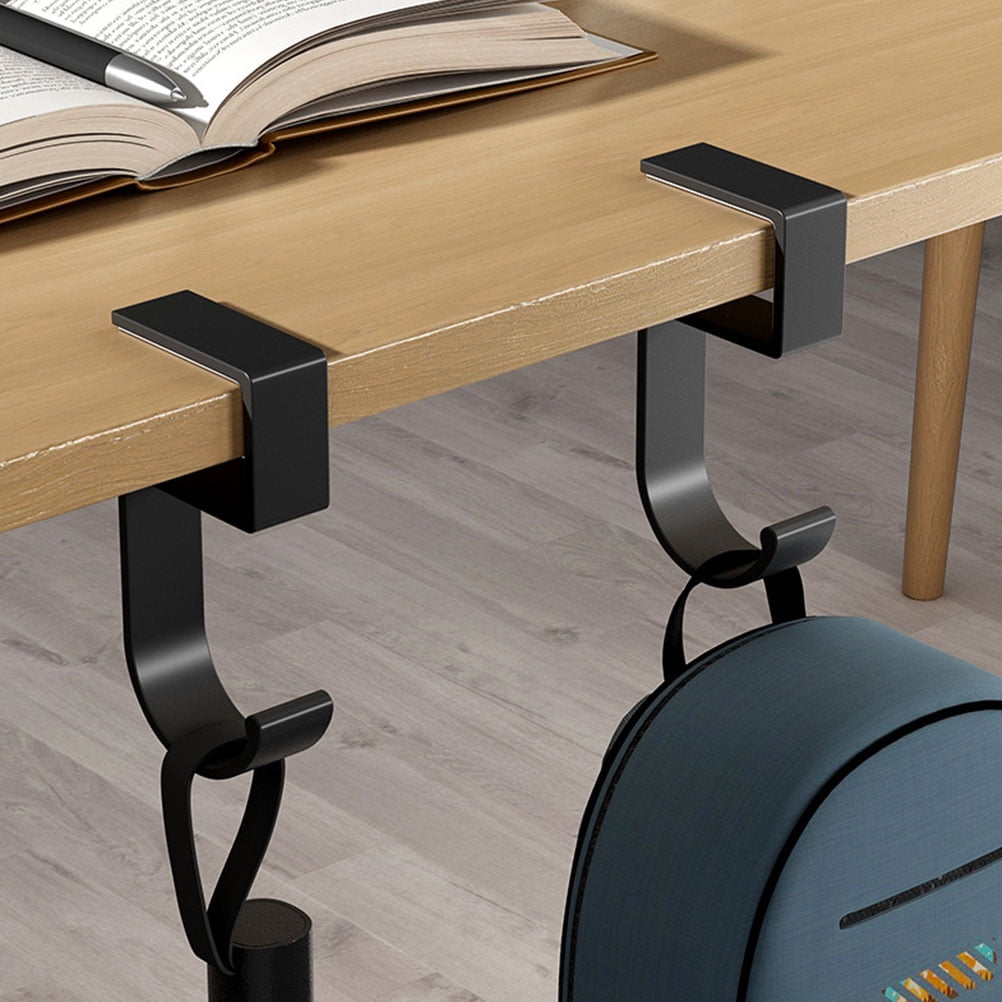 HONMEET 4Pcs Under Desk Hook for Bag and Headphones Material Suitable ...