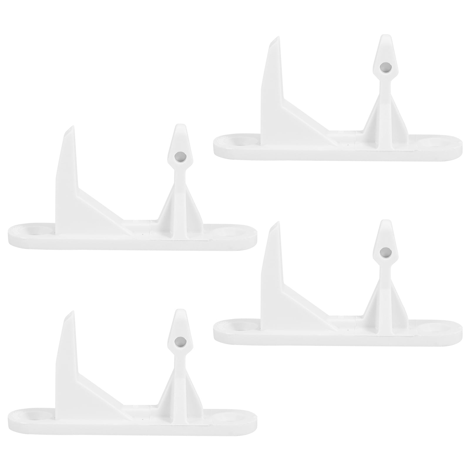 HONMEET 4Pcs White Plastic Rectangular Washer Door Strike Replacement ...