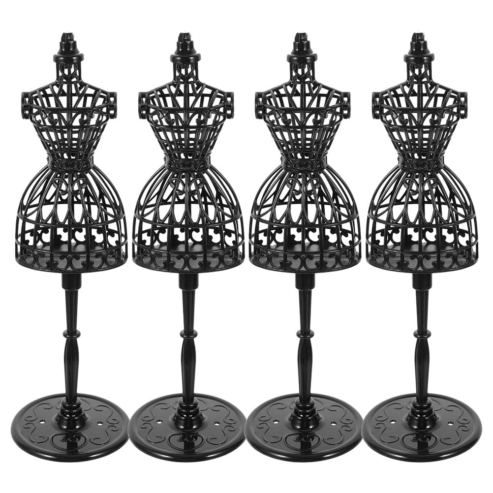HONMEET 4Set Mini Mannequin Stand with Clothes Support Function for ...