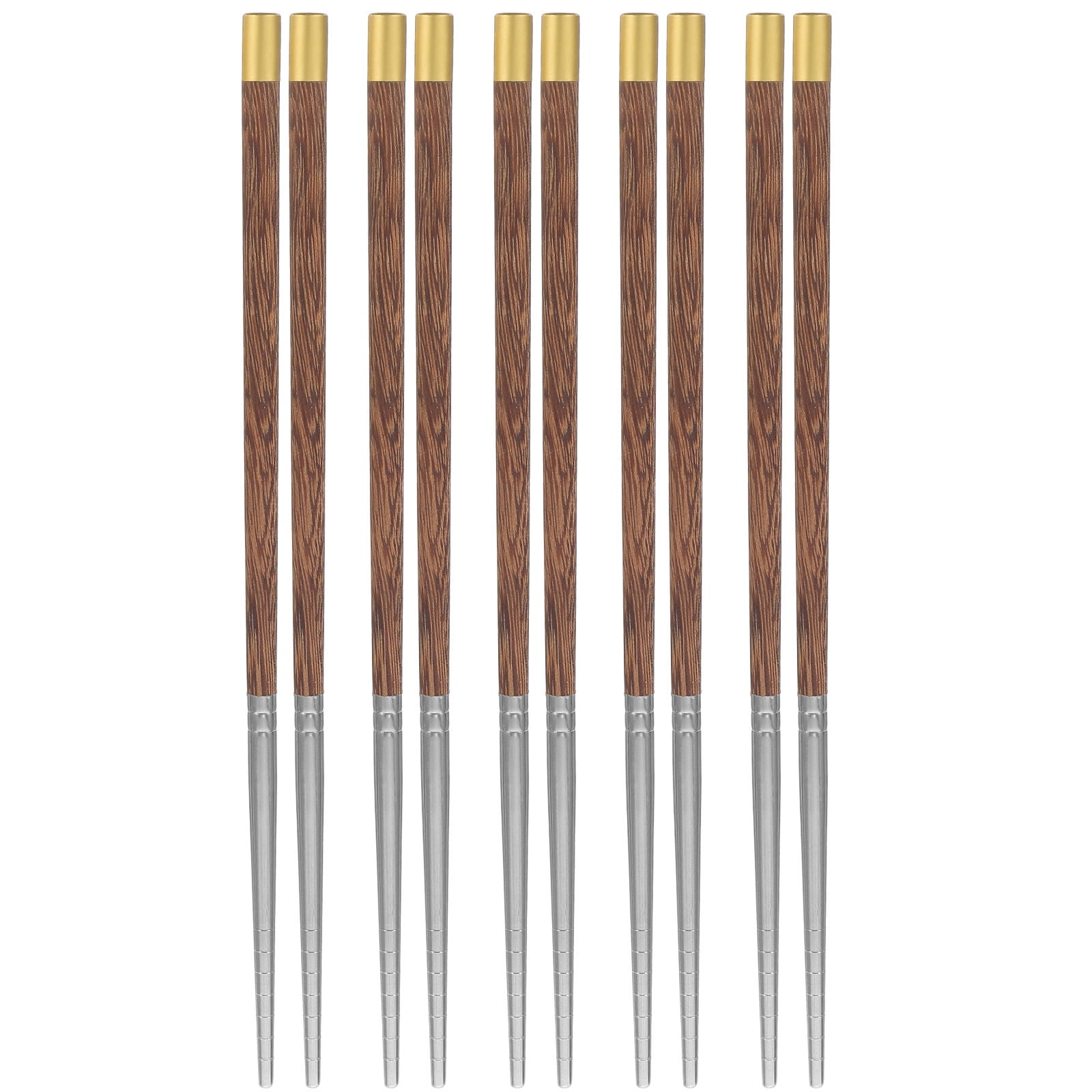 HONMEET 5 Pairs Multi Color Chopsticks for Chinese Cuisine Household ...