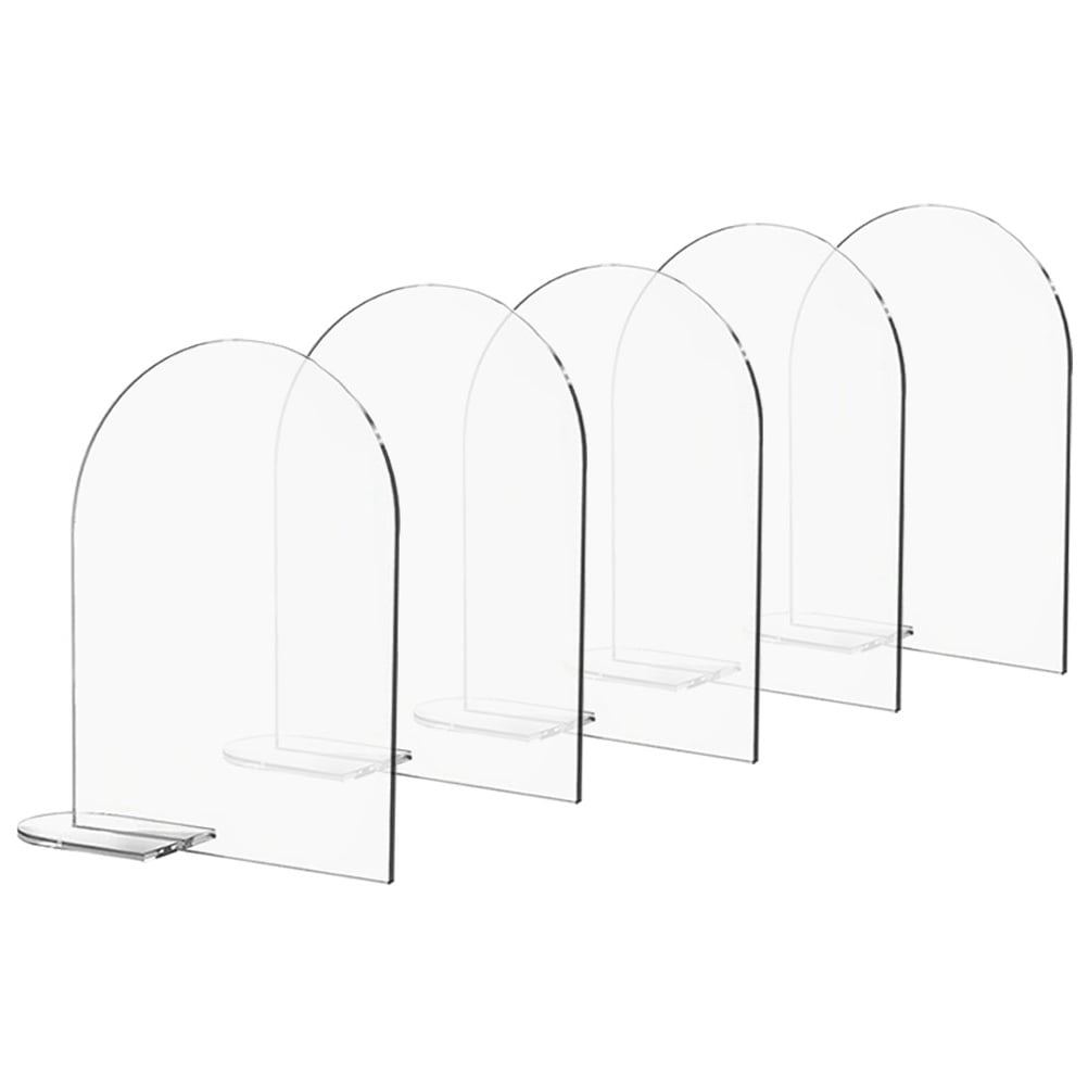 HONMEET 5 Sets Arch Shape Acrylic Table Number Signs for Memorial ...