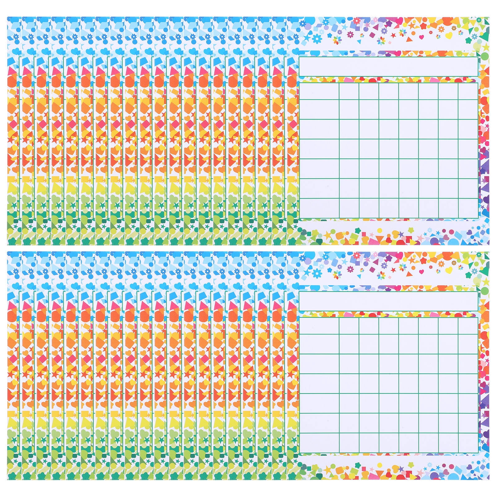HONMEET Reward Sticker Chart Incentive Chart for Kids, Multi-colored 50 ...