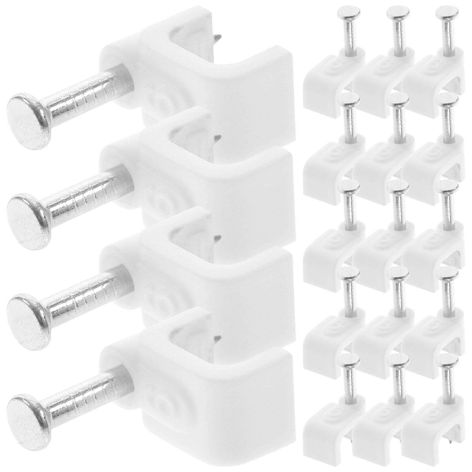 HONMEET Cord Wall Clip Cable Tack Holder Steel Nail 500Pcs - Walmart.com