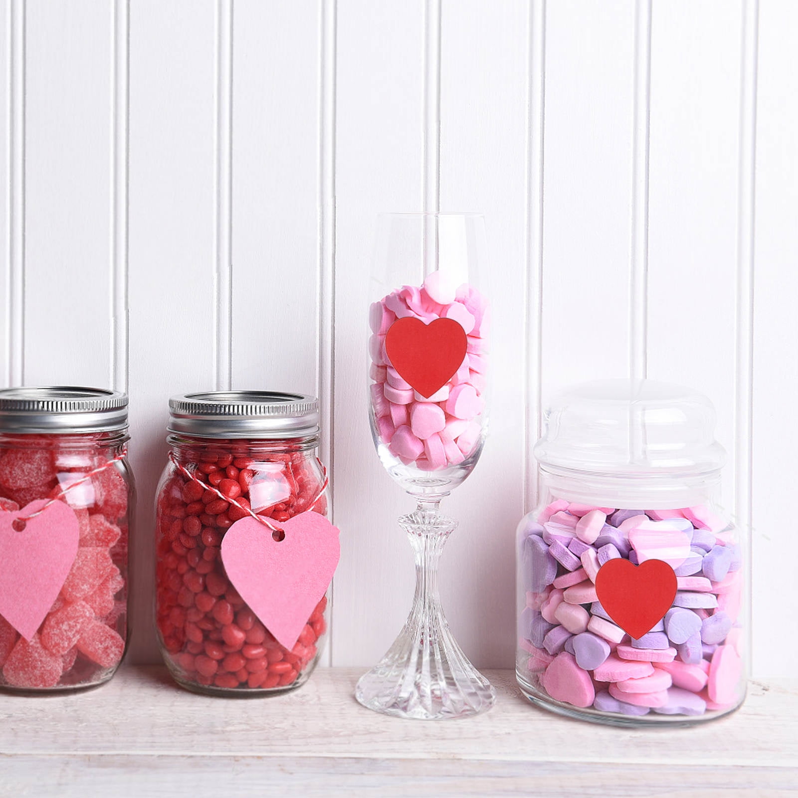 HONMEET Copperplate Self-Adhesive Red Heart Stickers for Envelopes ...