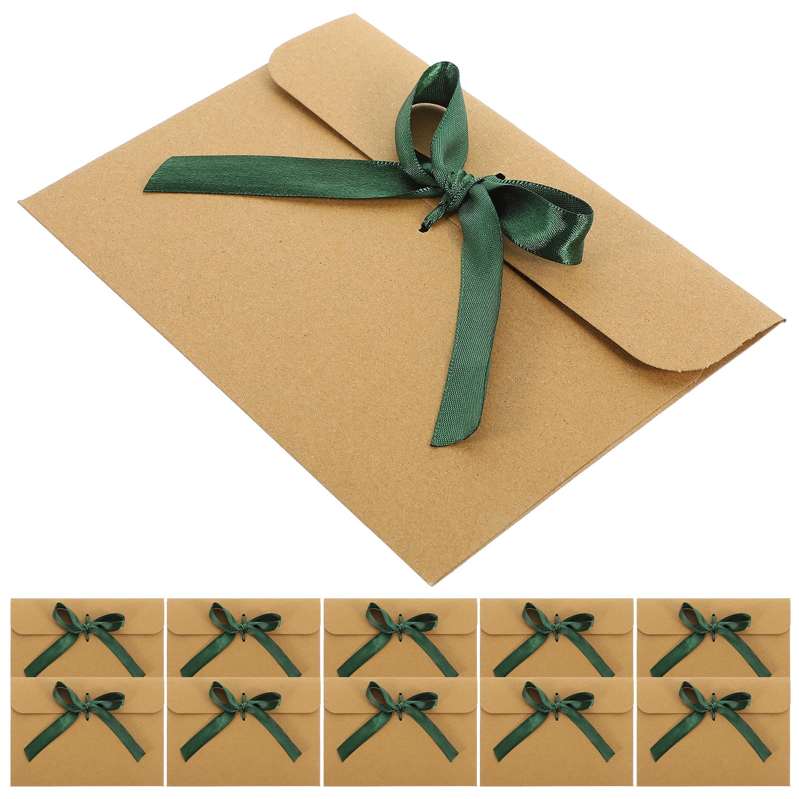 HONMEET Kraft Paper Envelopes Set Kraft Paper Envelopes Green 50Set ...