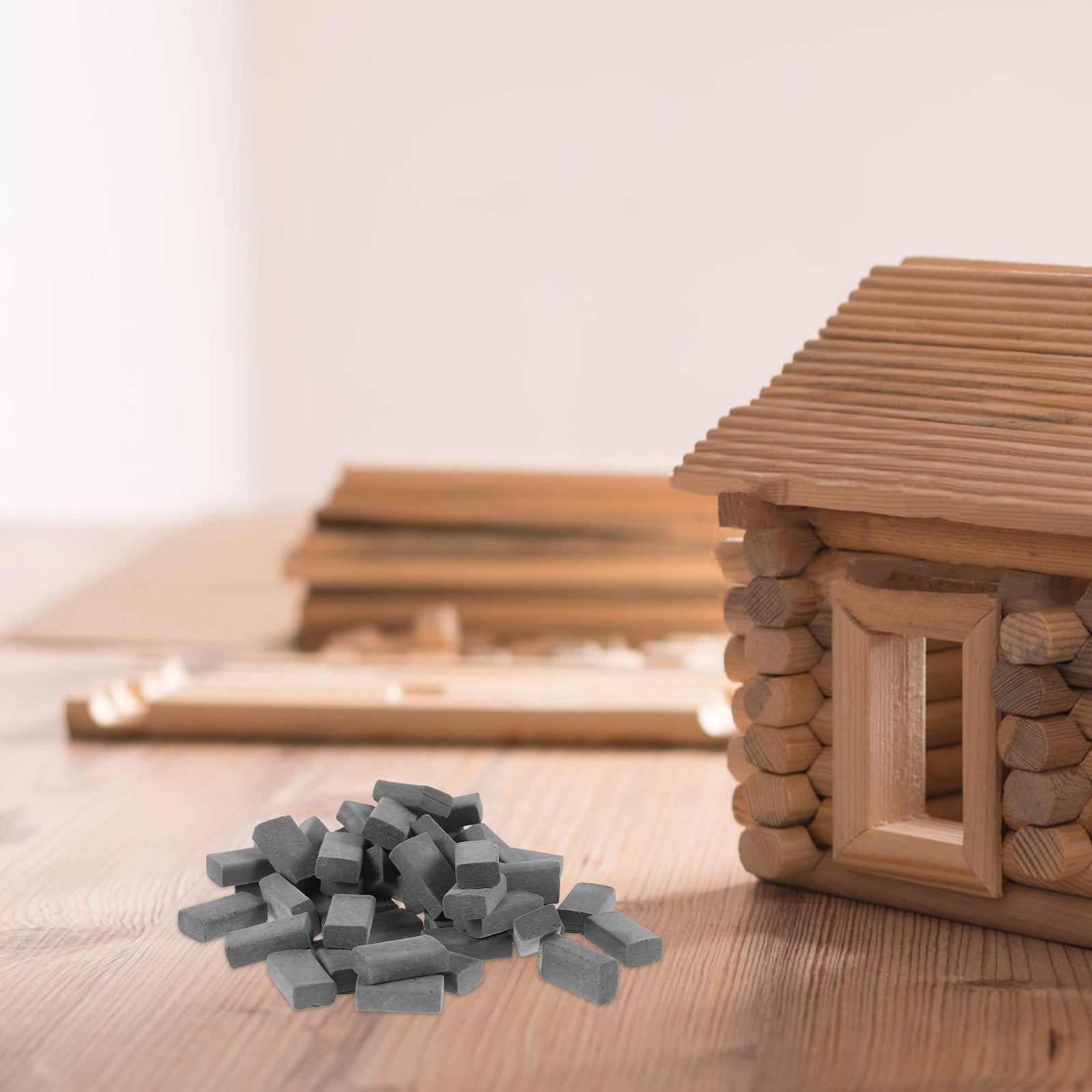 HONMEET 50Pcs Miniature Bricks 1.60X0.80X0.40In for Mini Wall Bricks ...