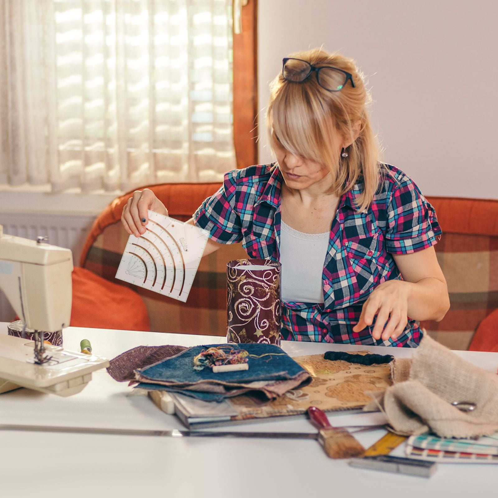 HONMEET Shirt Ruler Acrylic Quilting Ruler Transparent 1Pcs - Walmart.com