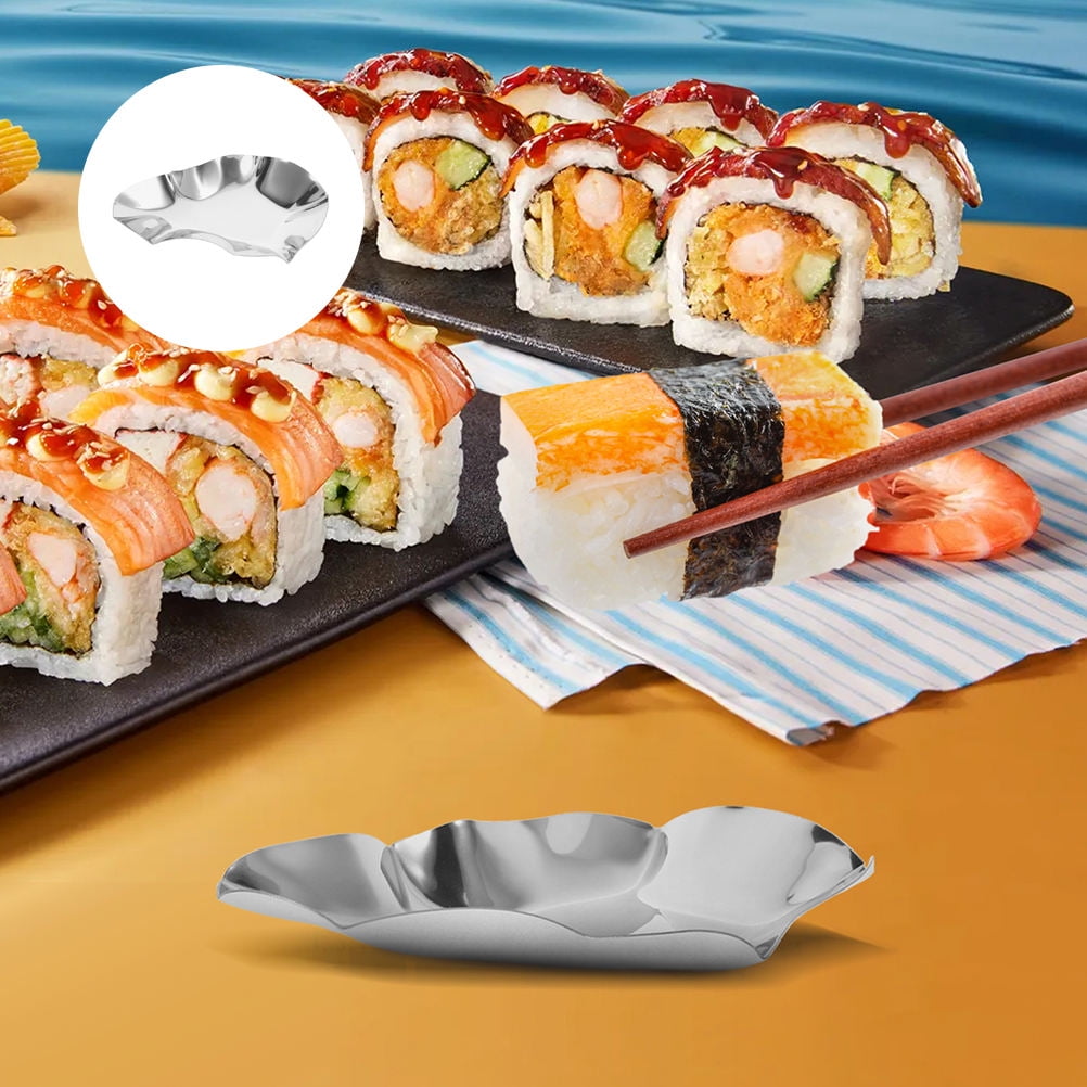 HONMEET 5Pcs Dipping Sauce Cups With Stainless Steel Oyster Shells For ...