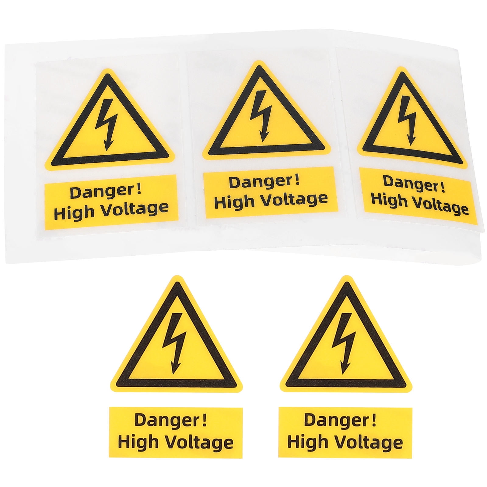 HONMEET Warning Sign Stickers Assorted Color 5Pcs 2.36X1.73In - Walmart.com