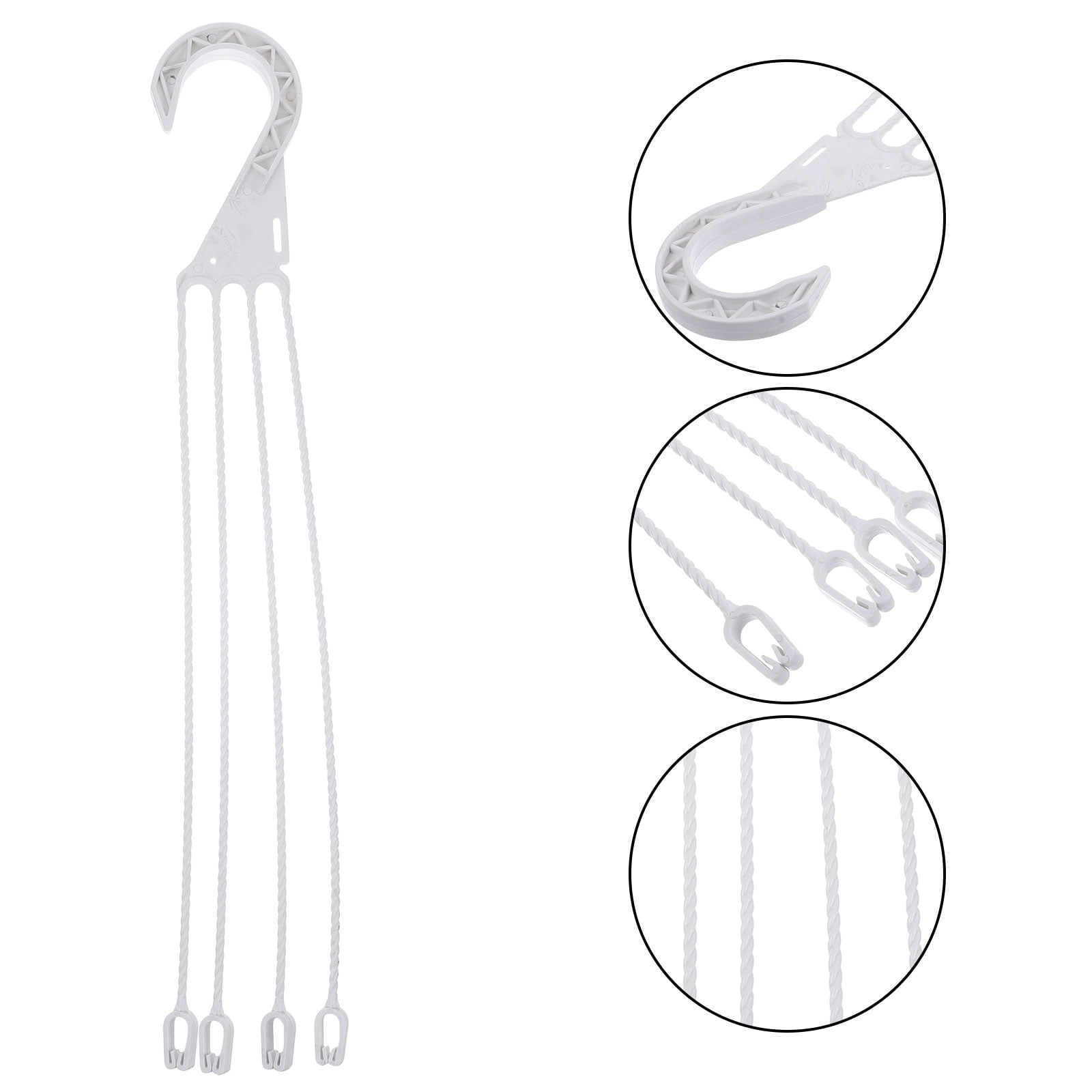 HONMEET 5-Pack Heavy Duty Plastic Flower Pot Hooks for Garden and ...
