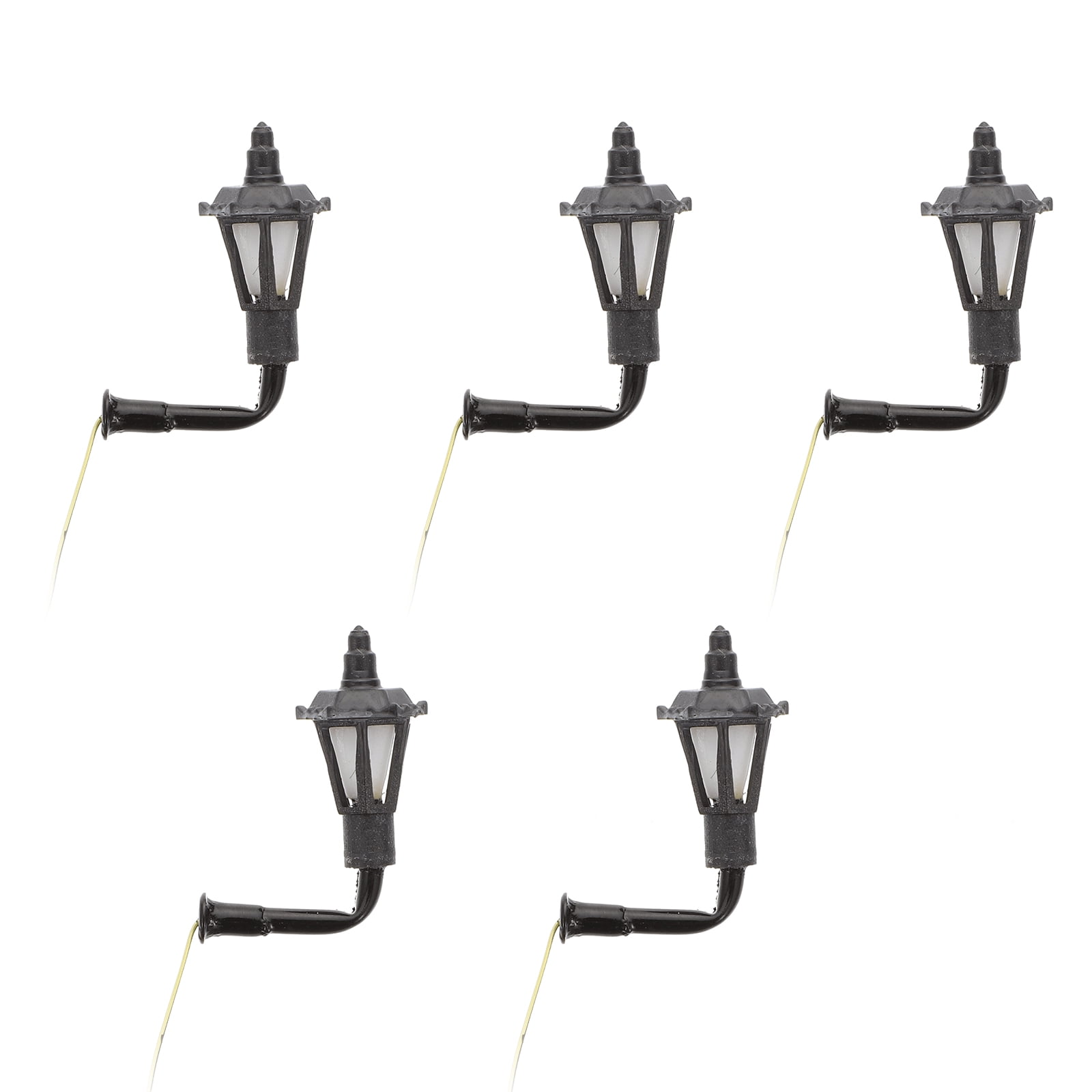 HONMEET Mini European Style Decorative Wall Lamps 5Pcs Black Plastic ...