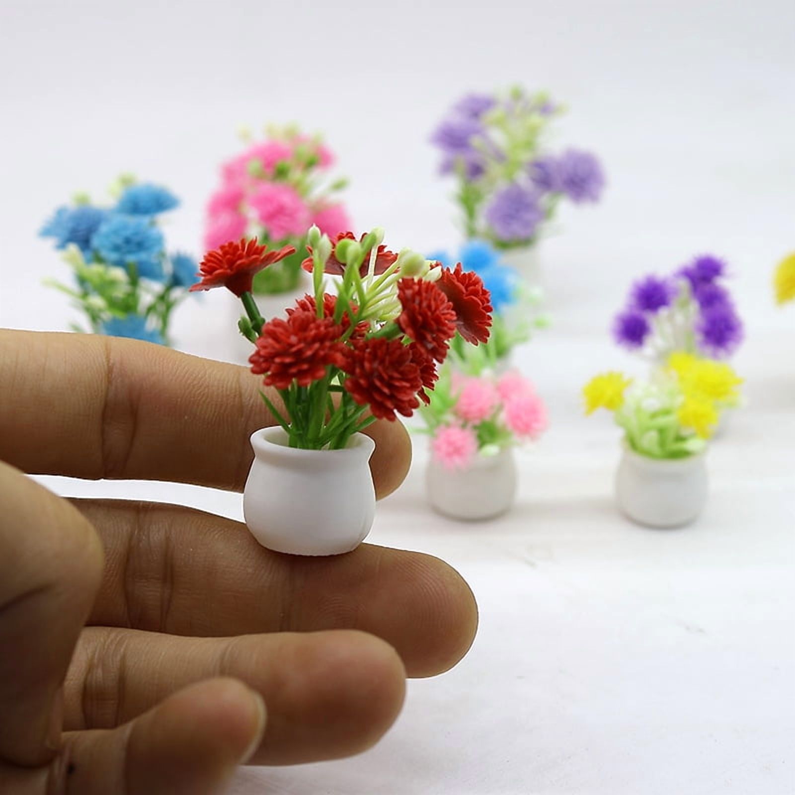 TABLZONE 5Pcs Small Artificial Flower for Fairy Garden and Micro ...