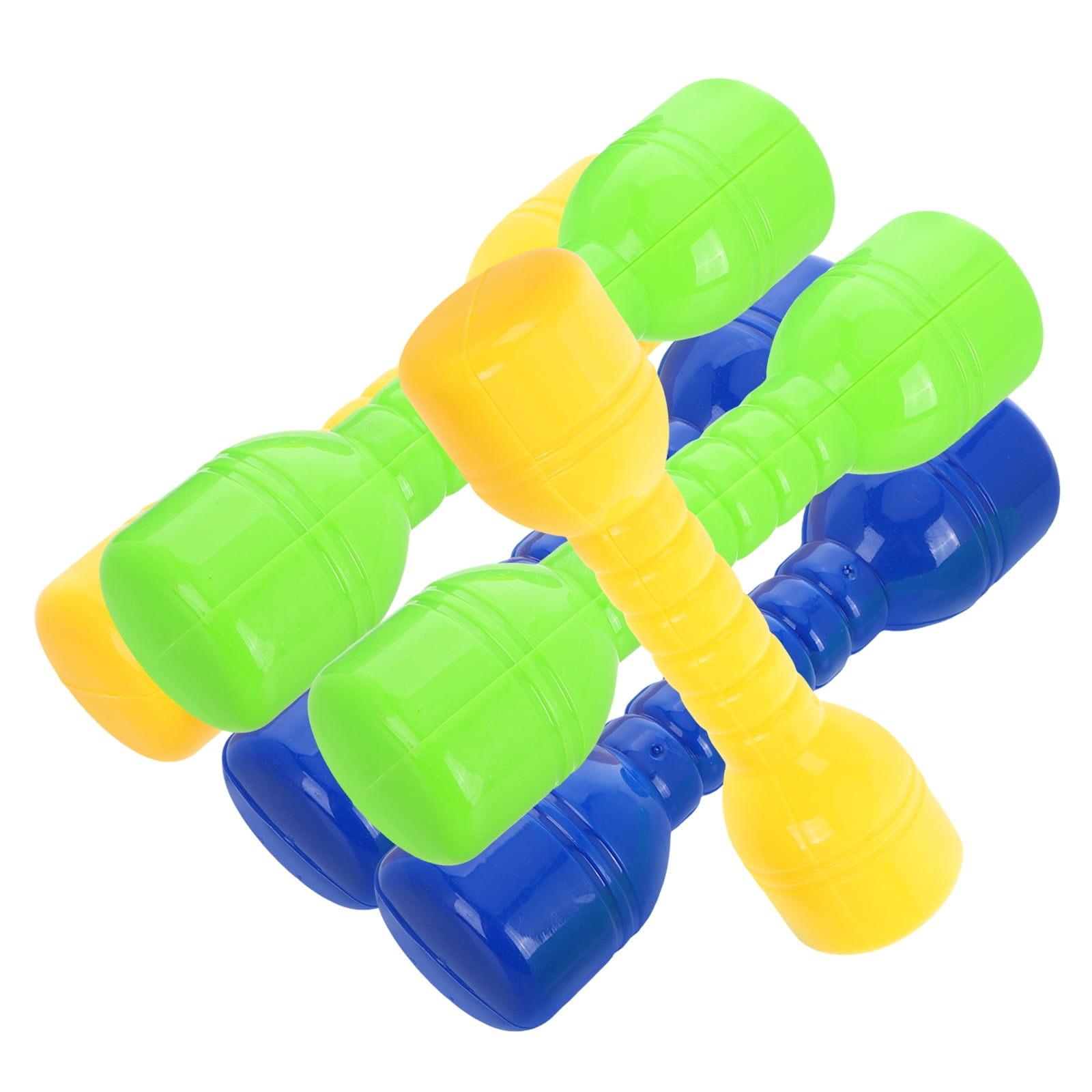HONMEET 6-Piece Plastic Dumbbells Set Assorted Colors for Hand, Eye ...